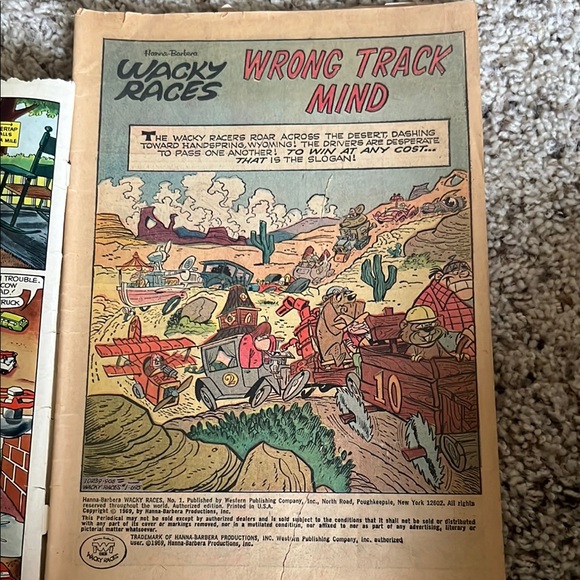 Other | Vintage Wacky Races Comic Page | Poshmark